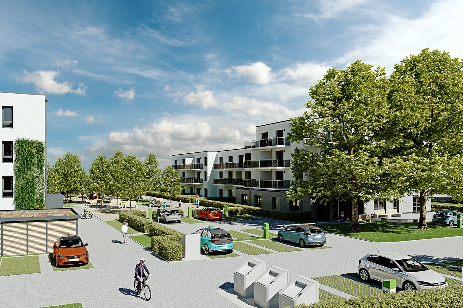 3D Architekturvisualisierung von Wohnhäusern und Gewerbebau- PURE3D ...